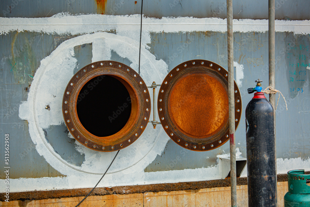 Tank open manhole confined space entry Stock Photo | Adobe Stock