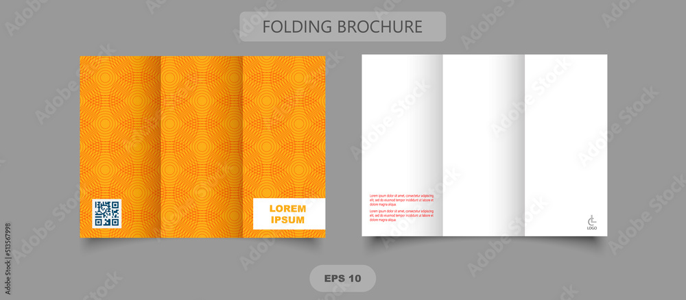 tri fold brochure layout realistic rendering brochure layout. Brochure ...
