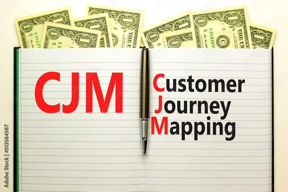 CJM customer journey mapping symbol. Concept words CJM customer journey ... CJM customer journey mapping symbol. Concept words CJM customer journey ...