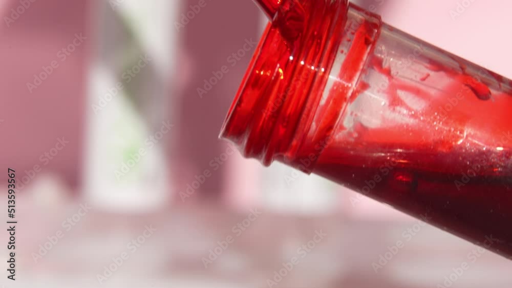 The pipette with blood for injection is removed back into the test tube ...