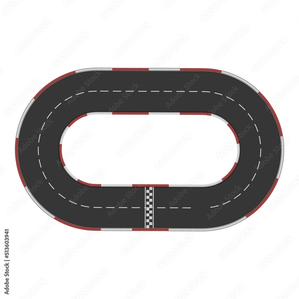 Race track icon cartoon vector. Circuit road. Formula circuit Stock ...