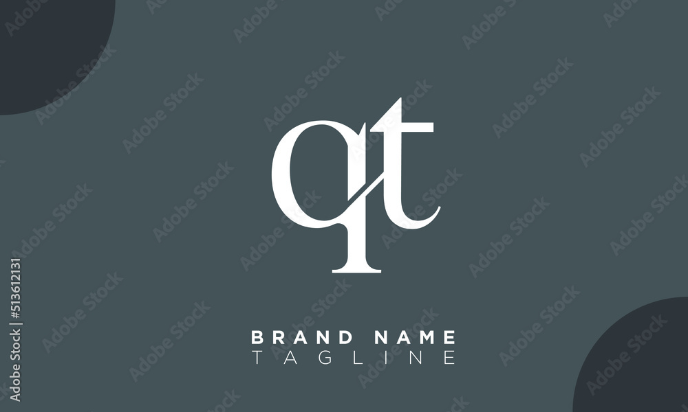 QT Alphabet letters Initials Monogram logo TQ, Q and T Stock Vector ...