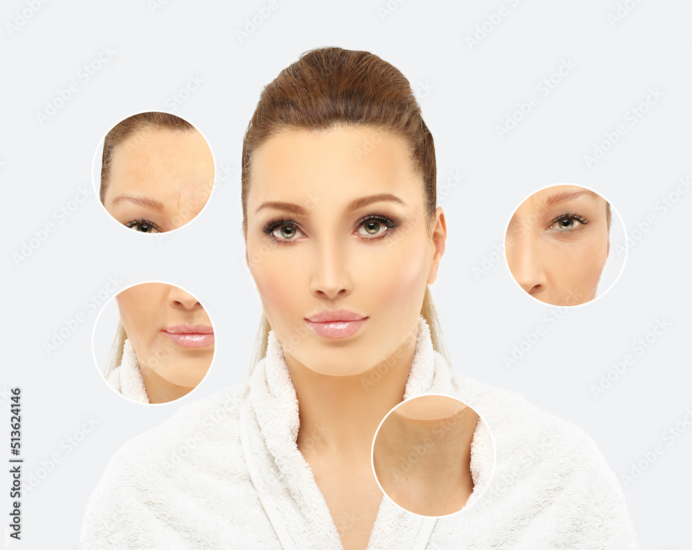 Ageing skin ,internal and external causes of skin aging, signs of skin ...