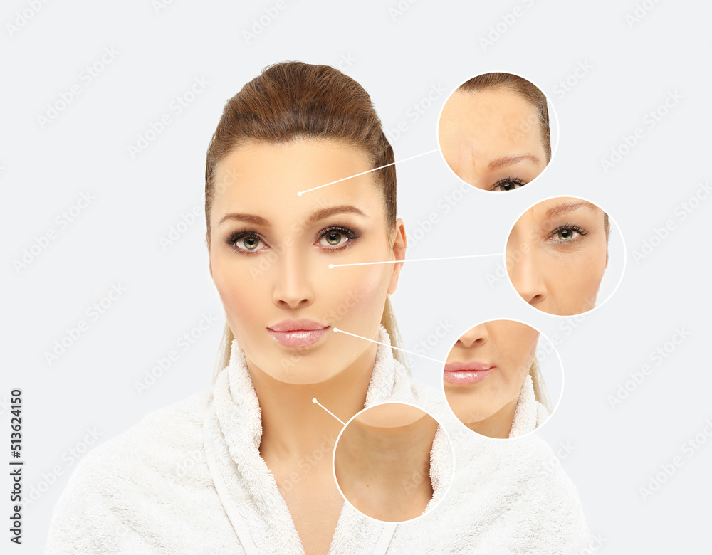 Ageing skin ,internal and external causes of skin aging, signs of skin ...