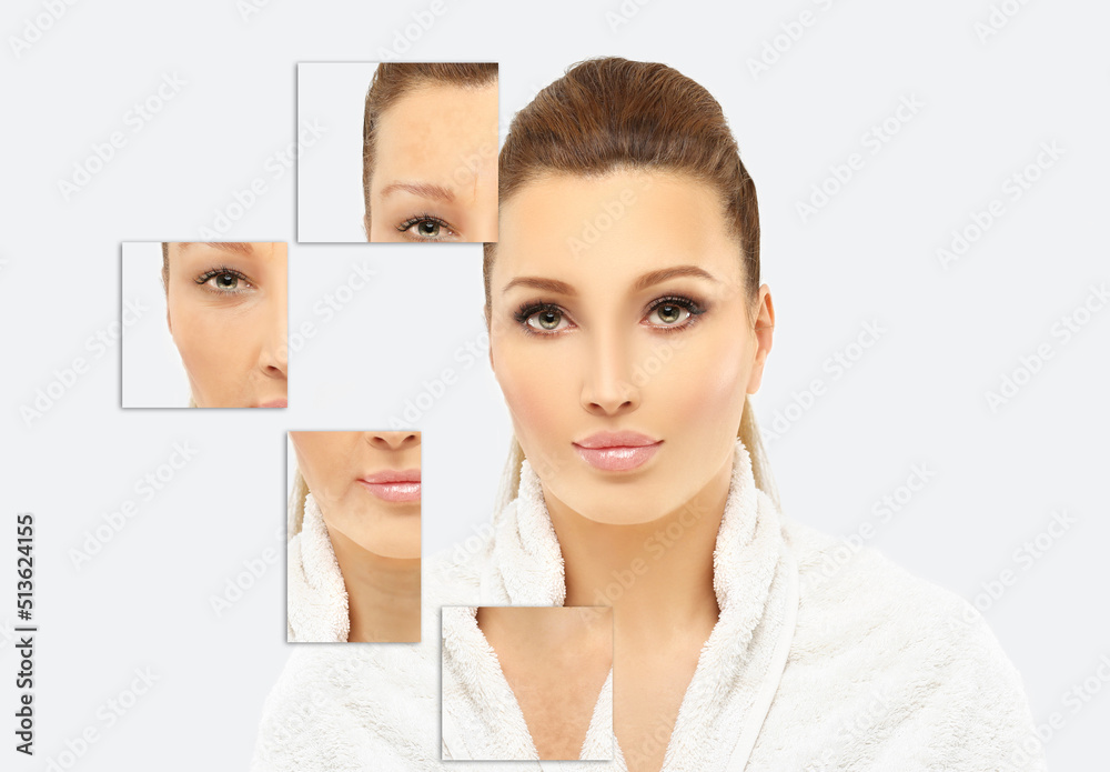 Ageing skin ,internal and external causes of skin aging, signs of skin ...