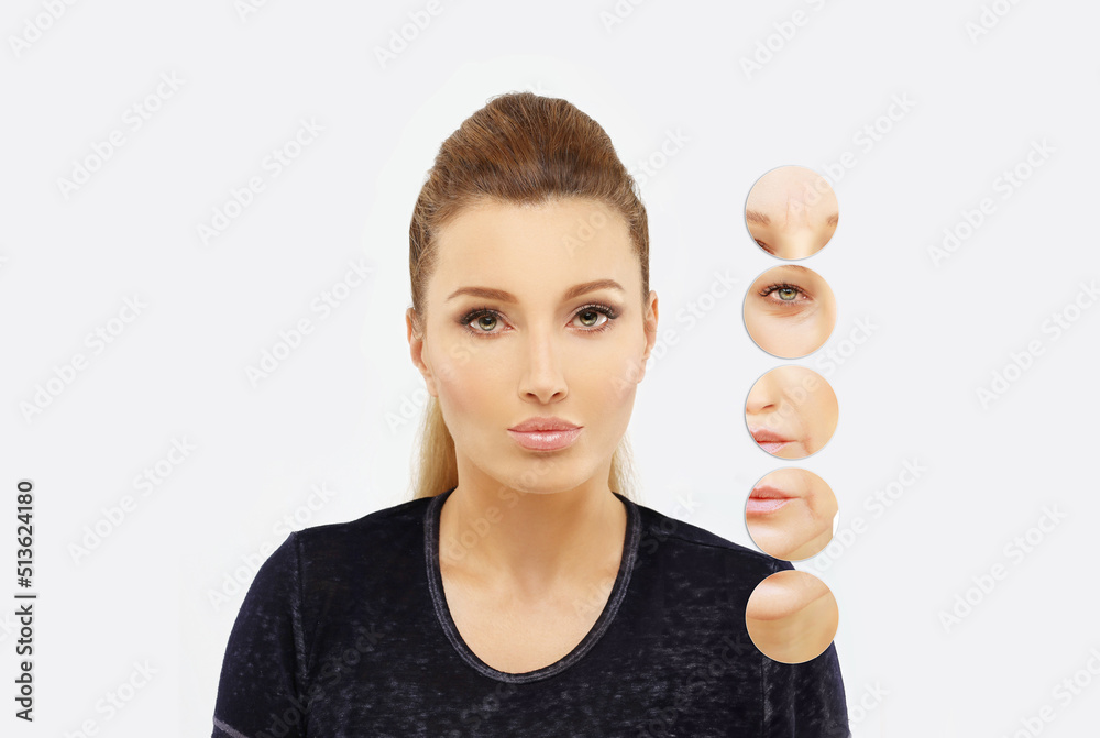 Ageing skin ,internal and external causes of skin aging, signs of skin ...