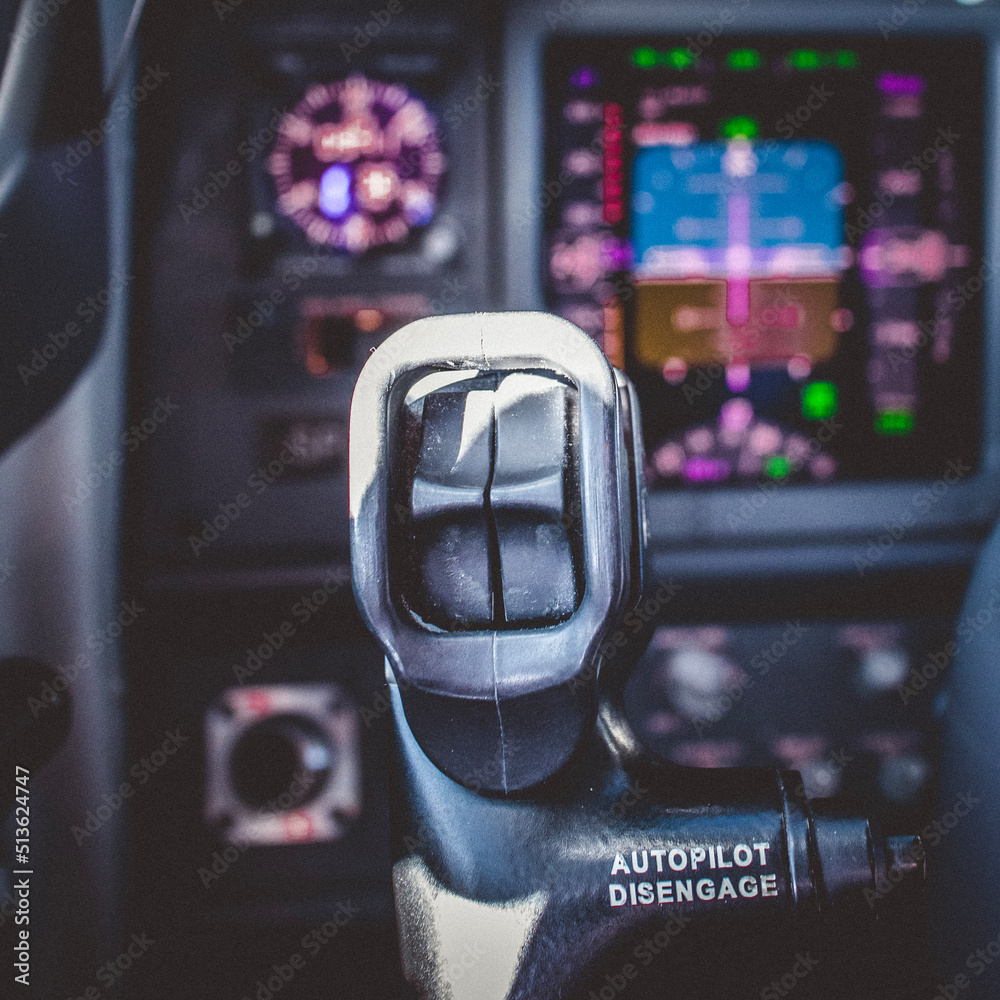 Boeing 737 flight controls Stock Photo | Adobe Stock