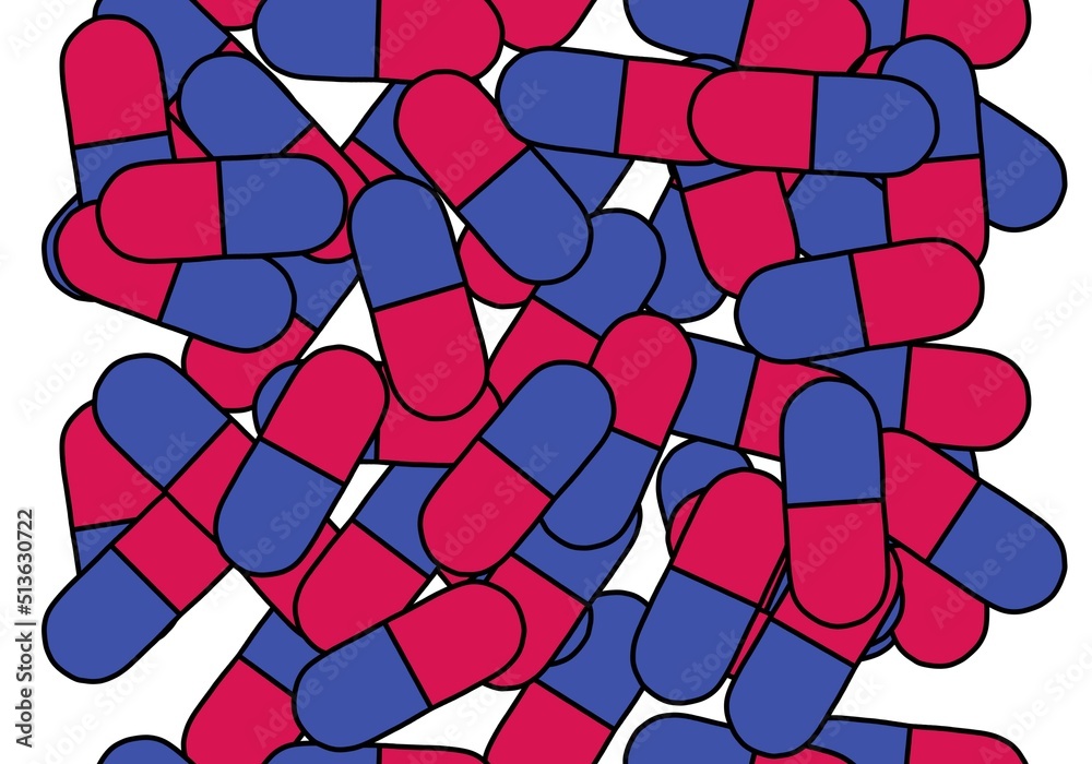 Medicine seamless pills pattern for kids and wrapping paper and clothes ...