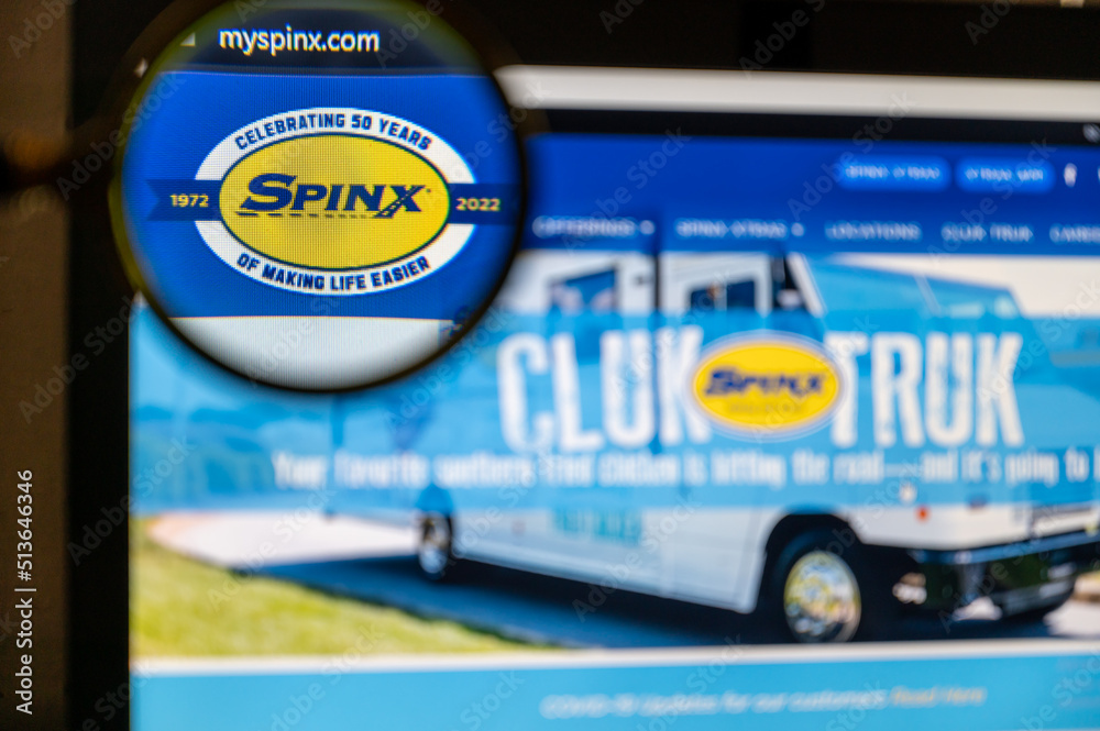 Spinx Company LLC website homepage. American company owns and operates ...