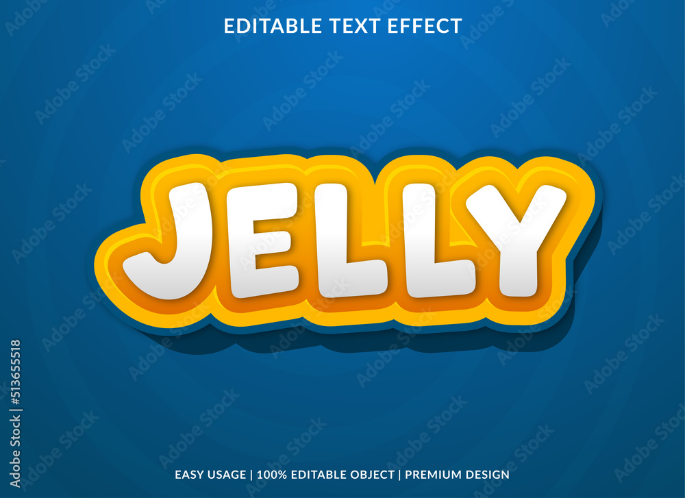 jelly text effect editable template with abstract background use for ...