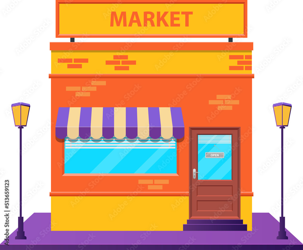 Storefront clipart design illustration Stock Illustration | Adobe Stock