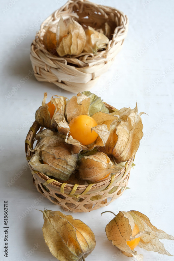 Physalis peruviana native to Peru, Equador and Columbia. Cape ...
