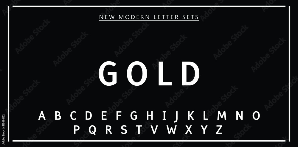 GOLD Elegant alphabet letters font and number. Classic Lettering ...