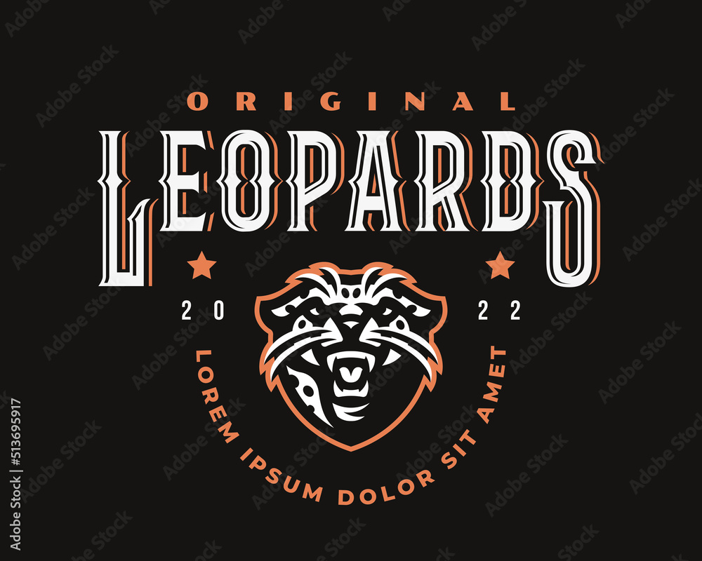 Leopard modern logo, emblem design editable for your business. Panther ...