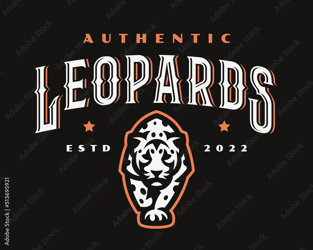 Leopard modern logo, emblem design editable for your business. Panther ...