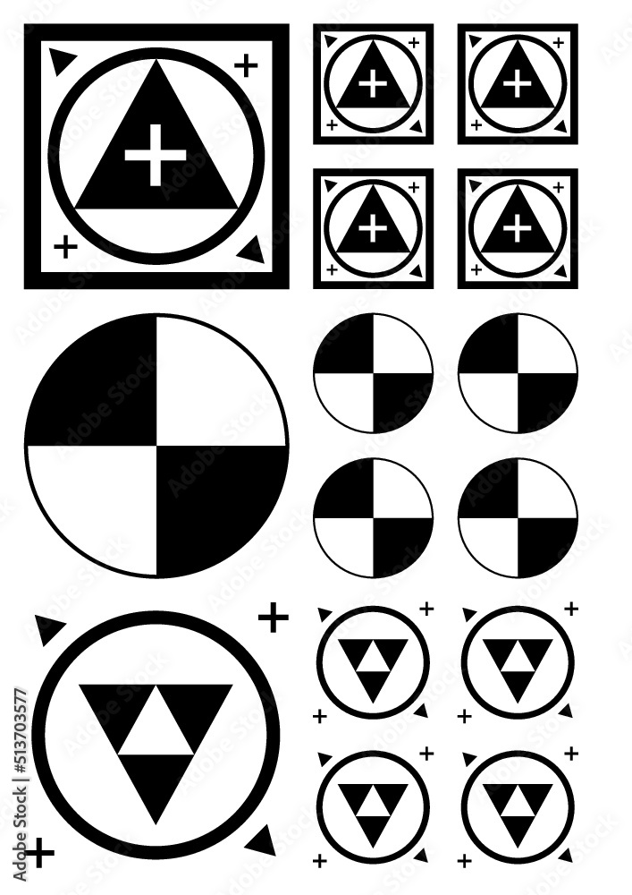 vfx motion tracker set - print-ready - tested on real studio and 3D ...