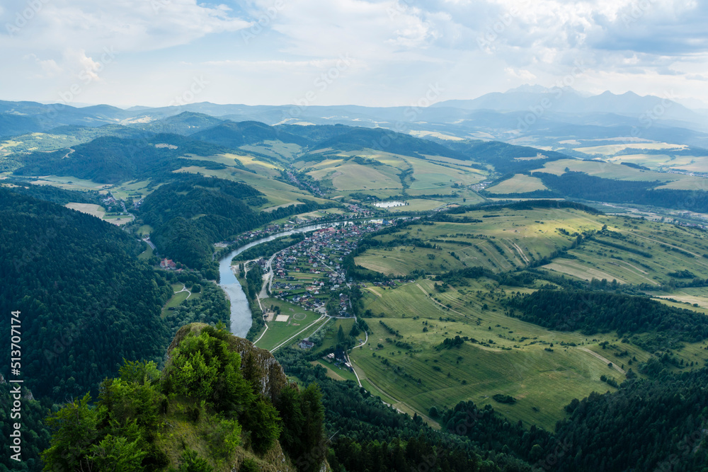 View from the popular peak in Pieniny (Three Crowns, Tri Koruny, Trzy ...