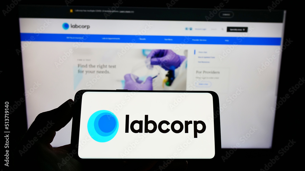 Stuttgart, Germany - 01-30-2022: Person holding cellphone with logo of ...