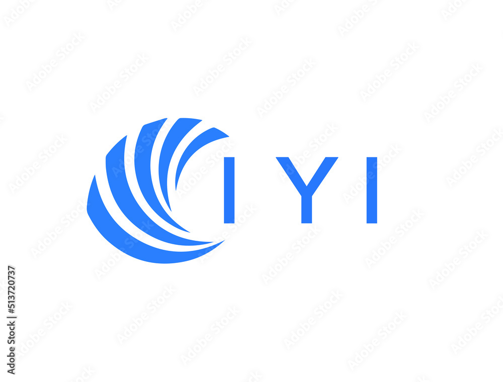 IYI Flat accounting logo design on white background. IYI creative ...