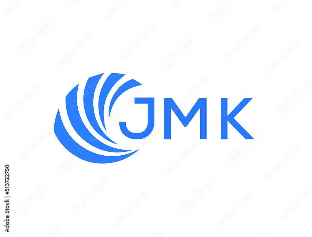 JMK Flat accounting logo design on white background. JMK creative ...