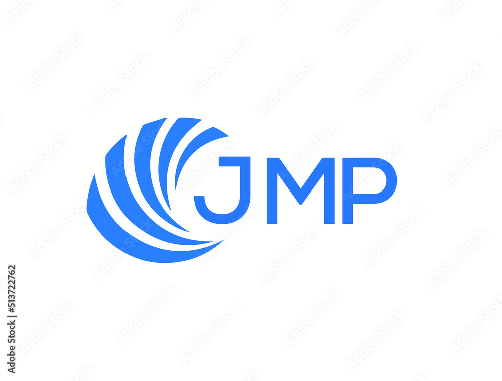 JMP Flat accounting logo design on white background. JMP creative ...