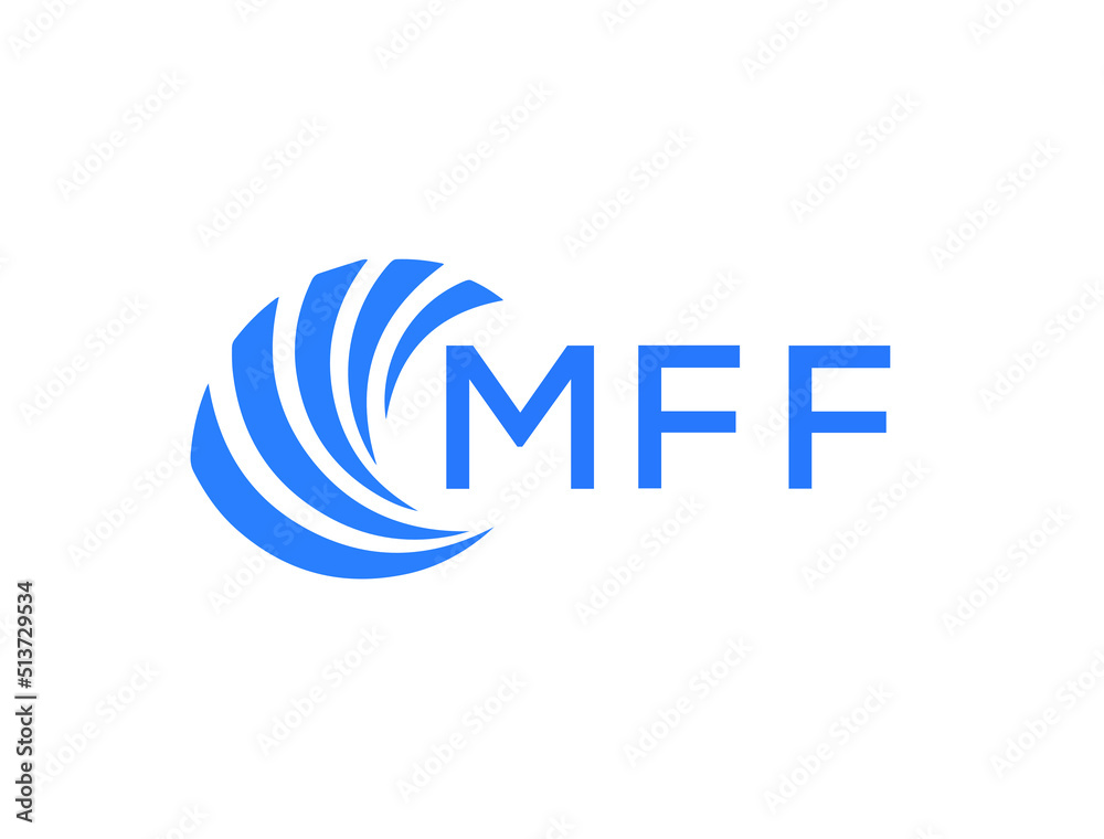 MFF Flat accounting logo design on white background. MFF creative ...