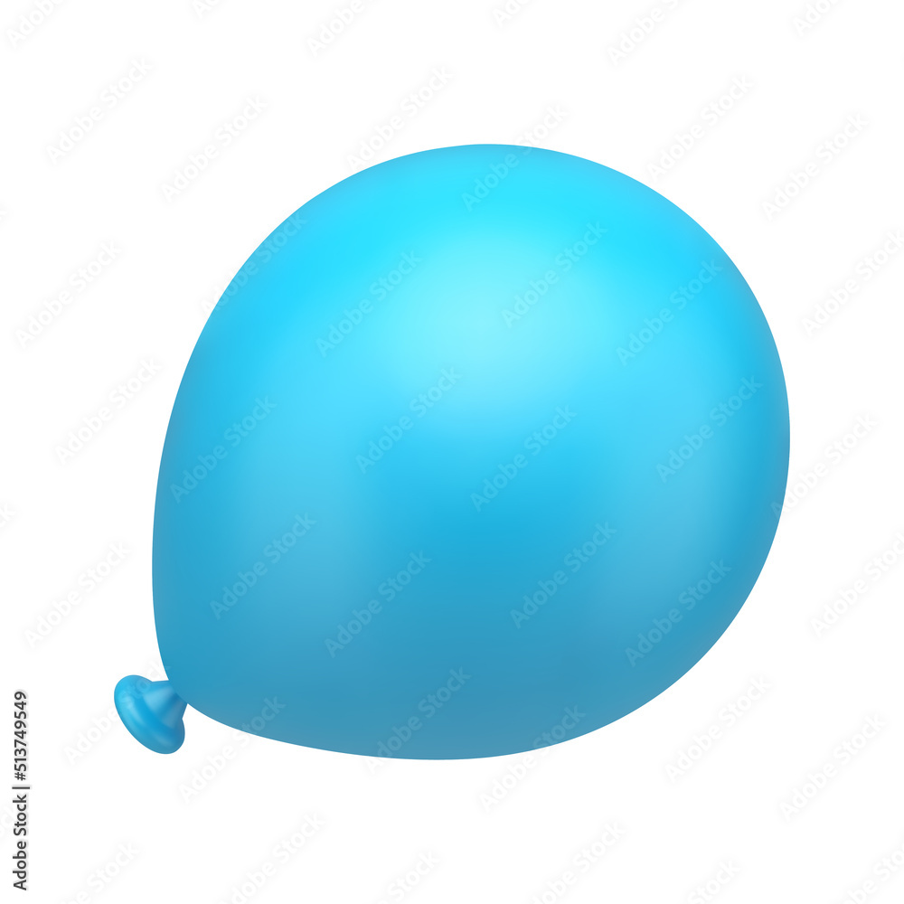 Festive blue rubber balloon surprise holiday celebration aero design ...