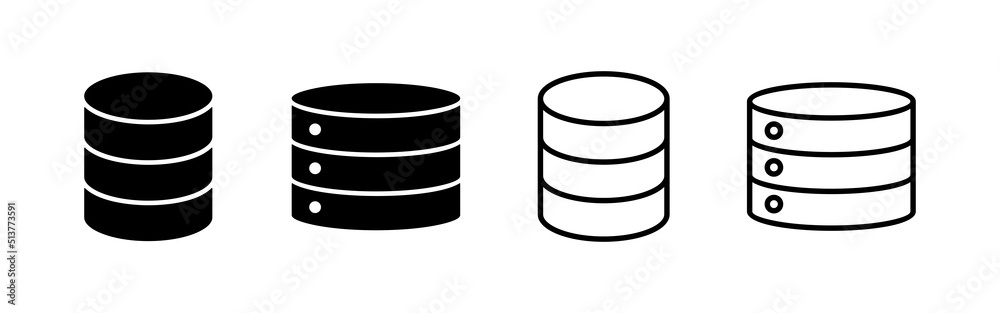 Database icon vector. database sign and symbol Stock Vector | Adobe Stock