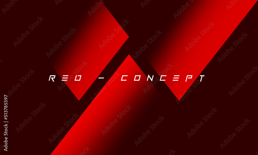 Red concept abstract geometric background design. For cover design ...
