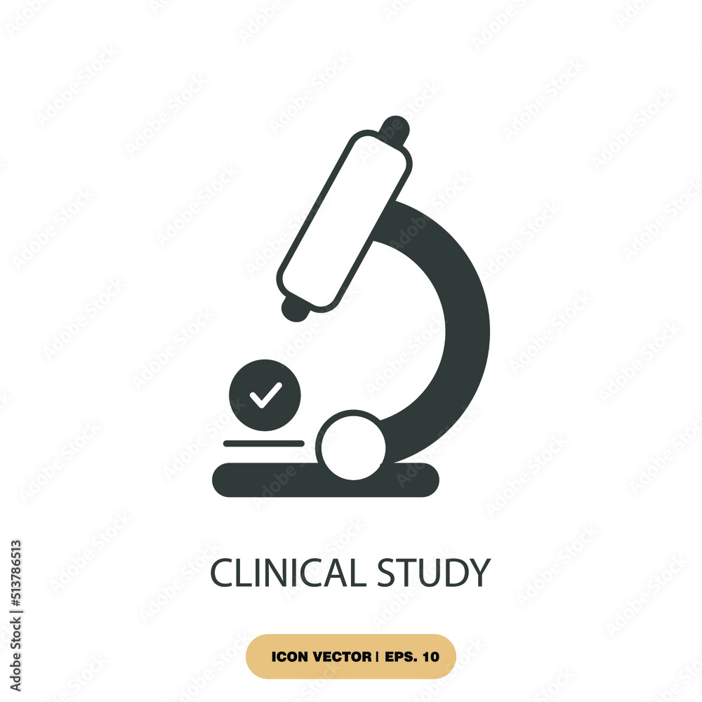 clinical study icons symbol vector elements for infographic web Stock ...