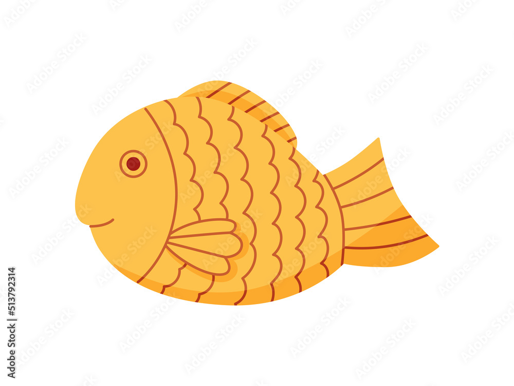 Bungeoppang vector illustration hand drawn in cartoon style and ...