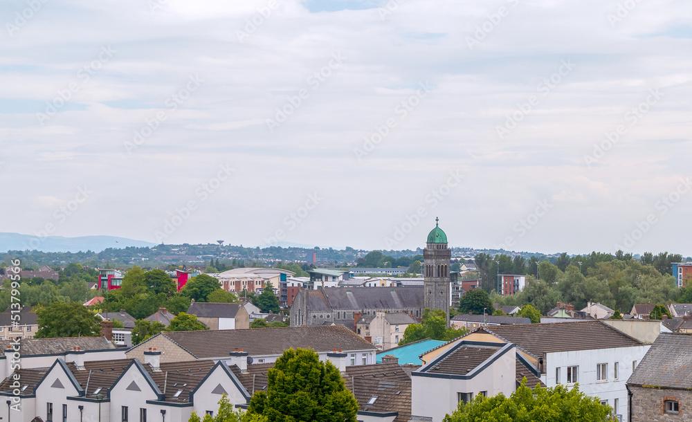 Limerick, Ireland. Beautiful Limerick urban cityscape over the river ...