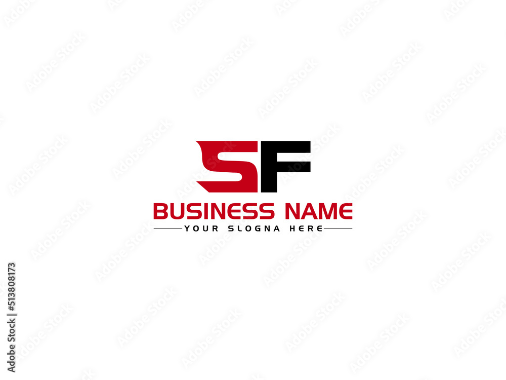 Initial SF Logo Icon Vector, Creative Sf fs Logo Letter Design With ...
