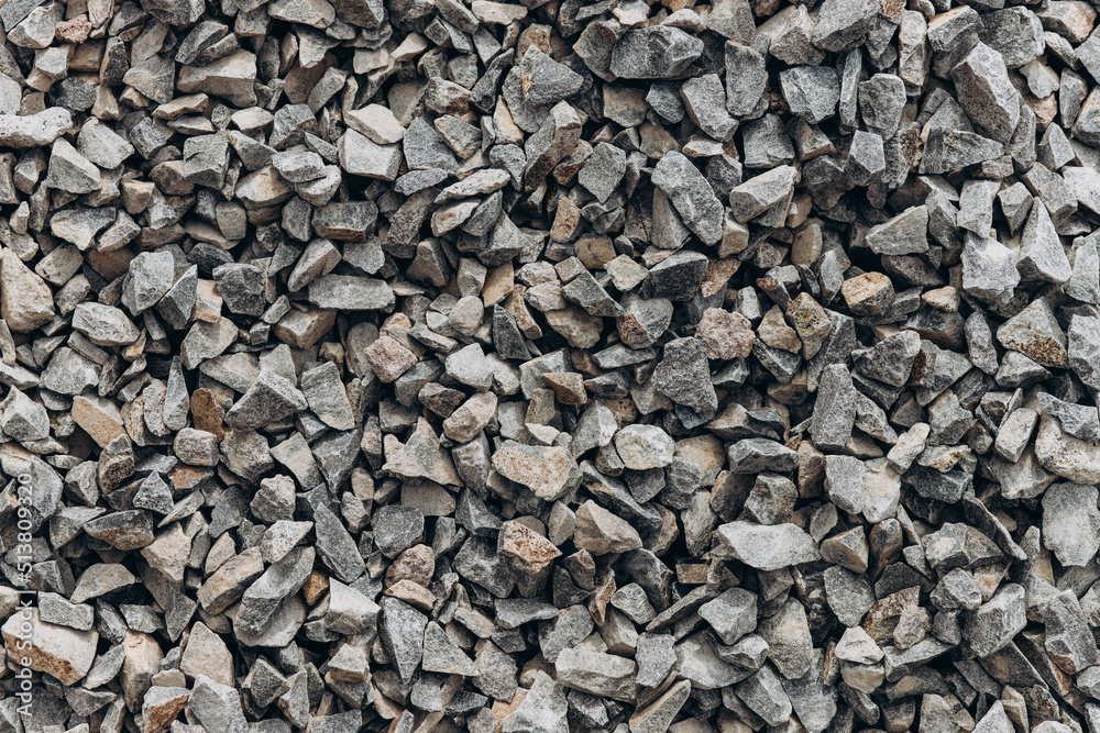 Crushed stone texture background. Crushed stone construction materials ...
