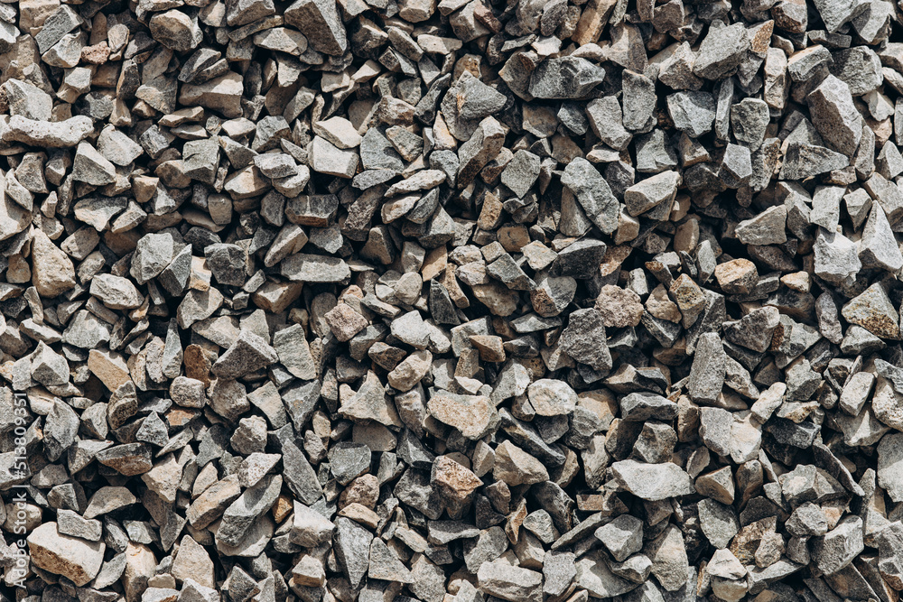 Crushed stone texture background. Crushed stone construction materials ...