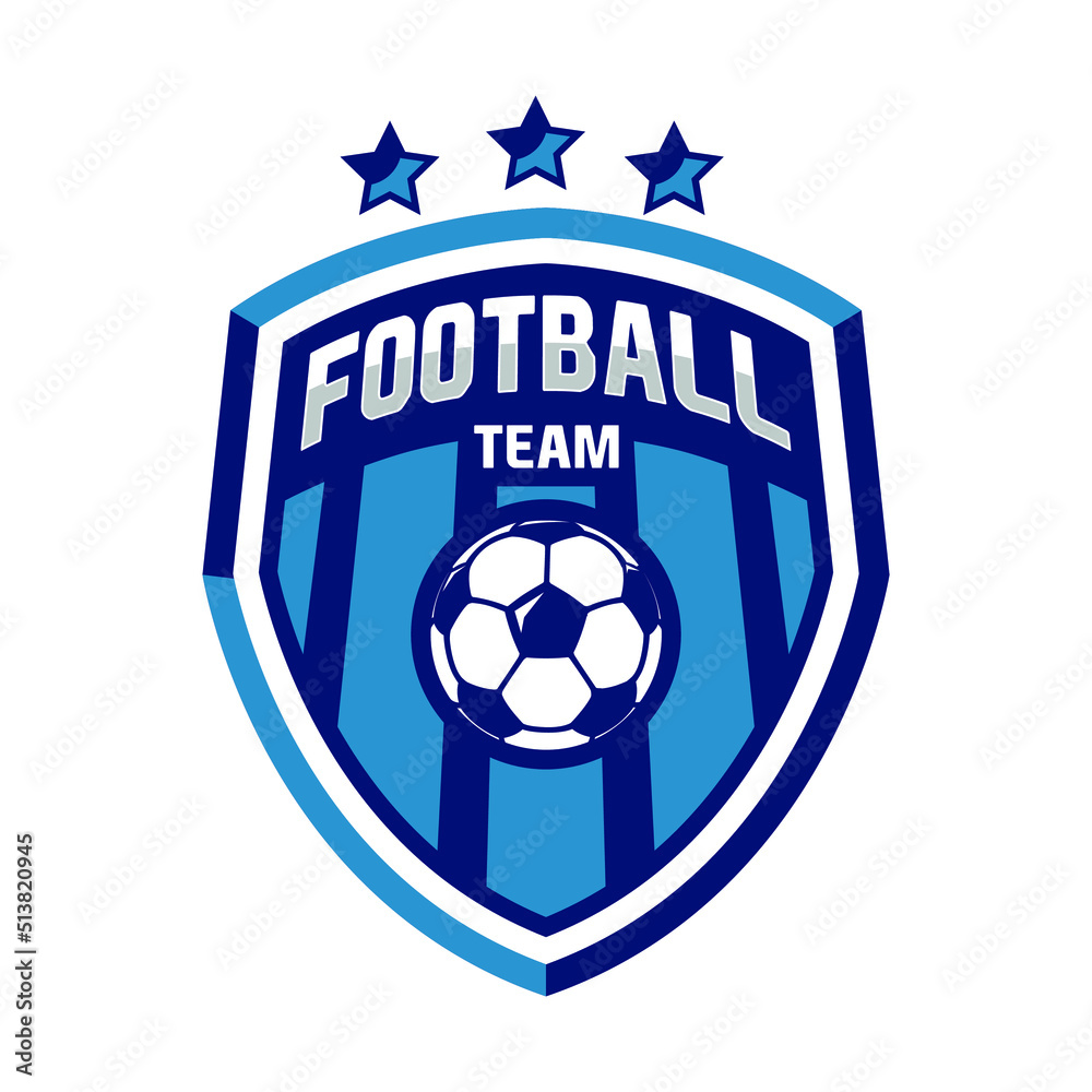 Soccer Logo or football club sign Badge. Football logo with shield ...