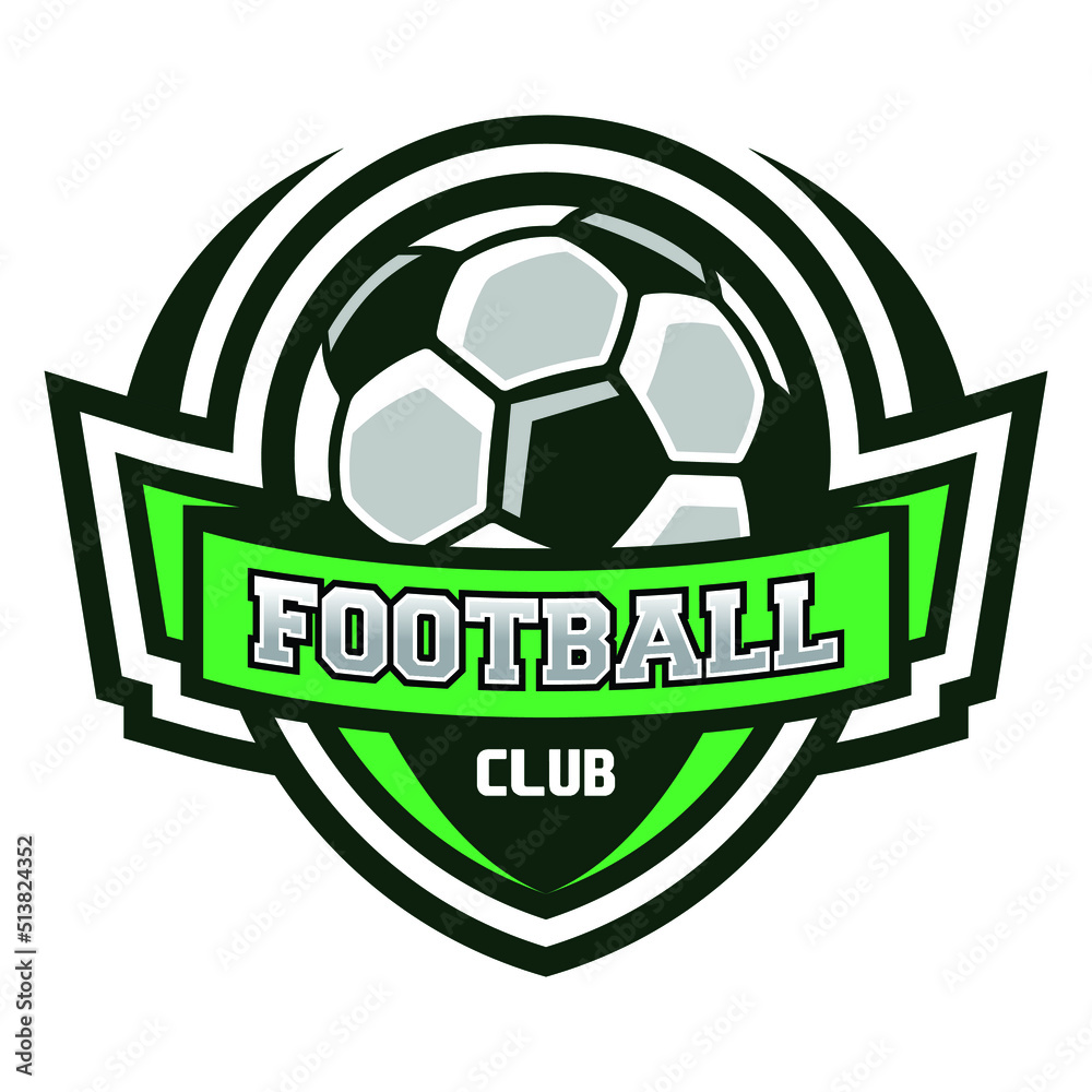 Soccer Logo or football club sign Badge. Football logo with shield ...