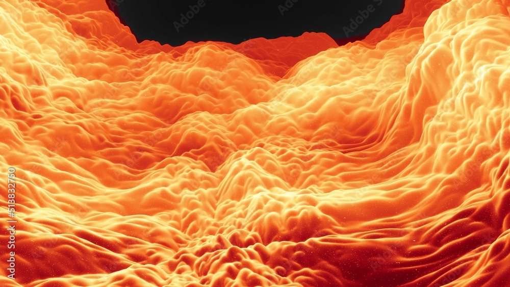 3d render. Beautiful abstract 3D surface with glitter sparkles ...