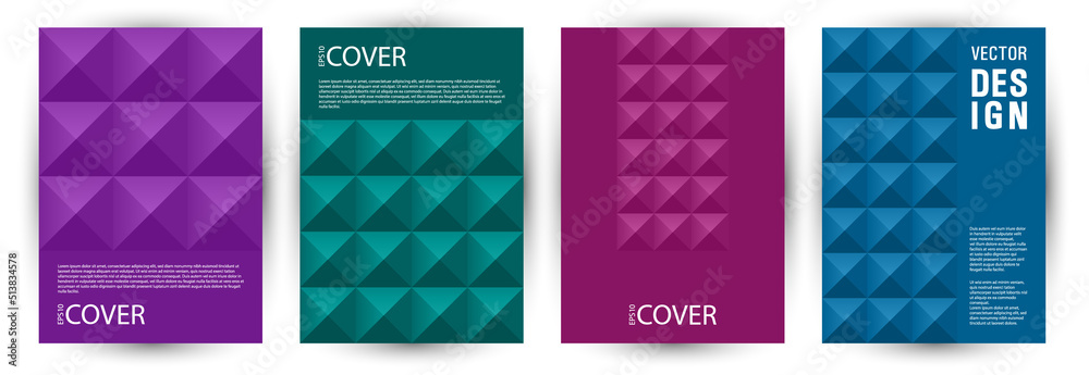 Business booklet front page layout bundle vector design. Minimalist ...