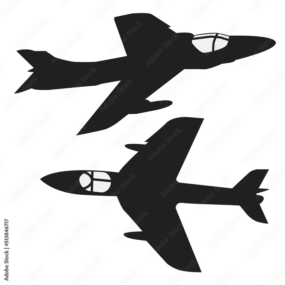 hawker hunter jet fighter silhouette vector design Stock Vector | Adobe ... hawker hunter jet fighter silhouette vector design Stock Vector | Adobe ...