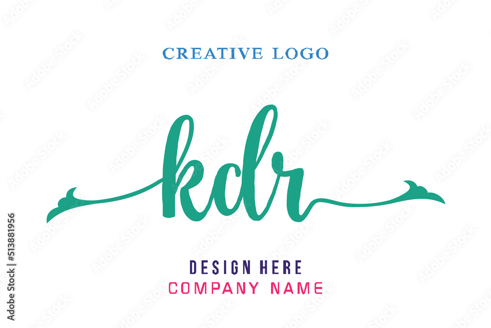 KDR lettering, perfect for company logos, offices, campuses, schools ...
