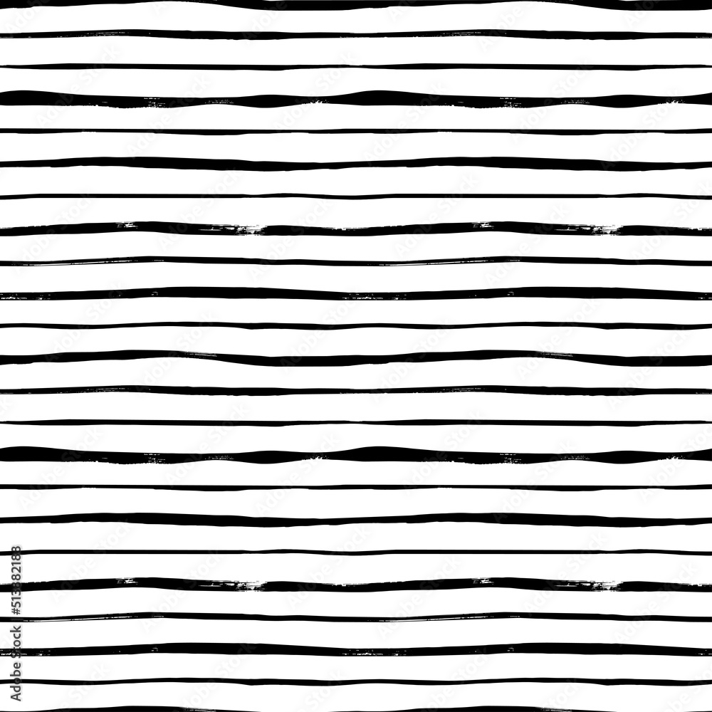 Black paint swirled thin line seamless pattern. Vector childish ...