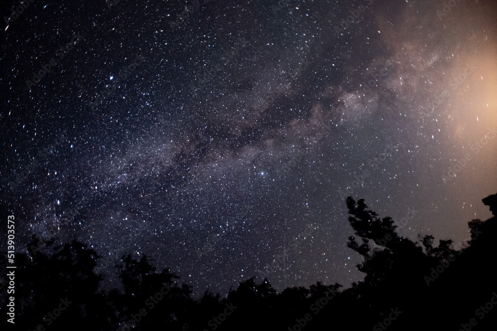 Stargazing in the wild nature , night Photography, milky way, stars ...