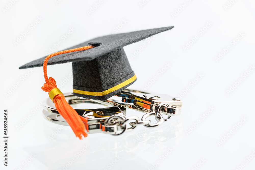 Criminology or scientific study of crime and criminal concept : Black ...