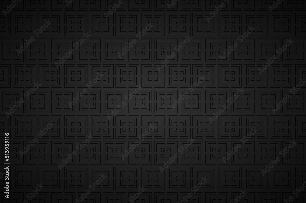 Geometric pattern composed of black squares. Modern technology abstract ...