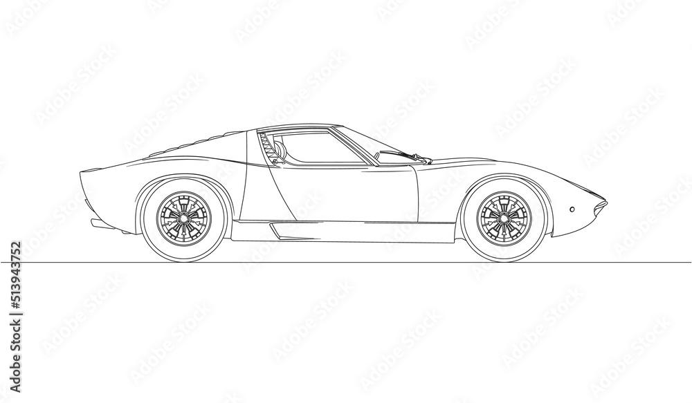Lamborghini Outline