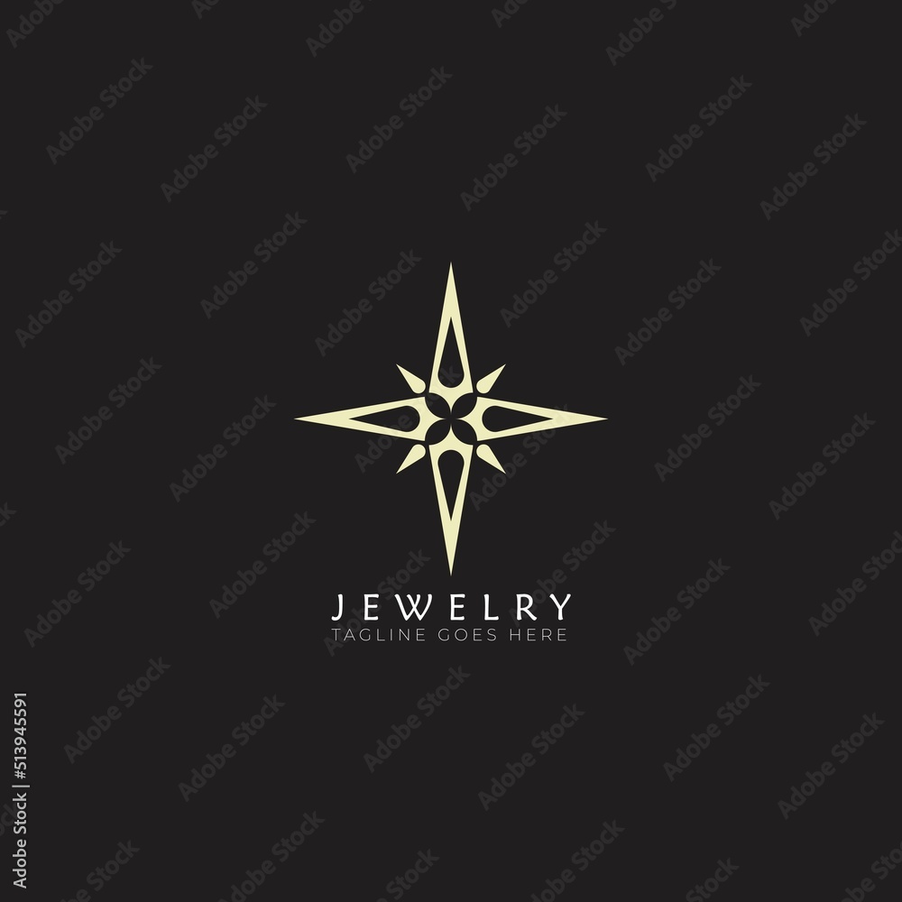 jewelry logo vector in crystal shape suitable for jewelry company logo ...