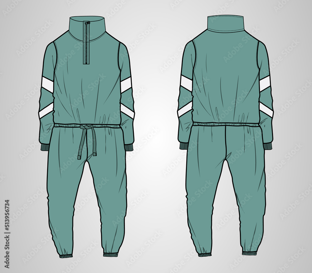 Nightwear dress design Technical fashion flat sketch vector ...