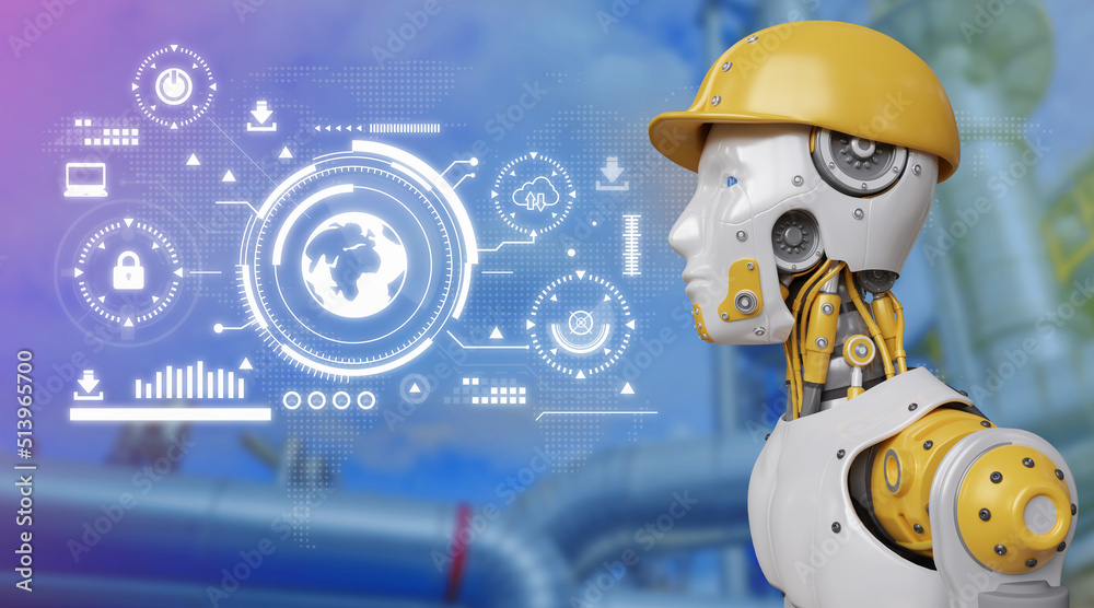 Human replacement robots, holograms of technological networks in the ...