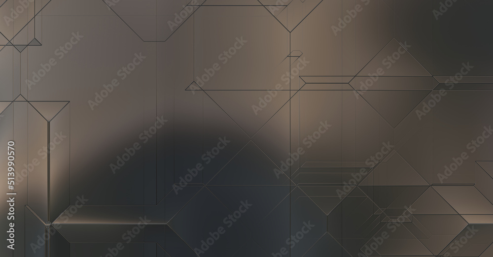 Glossy satin finish surface technology 3D pattern. Metallic panel ...